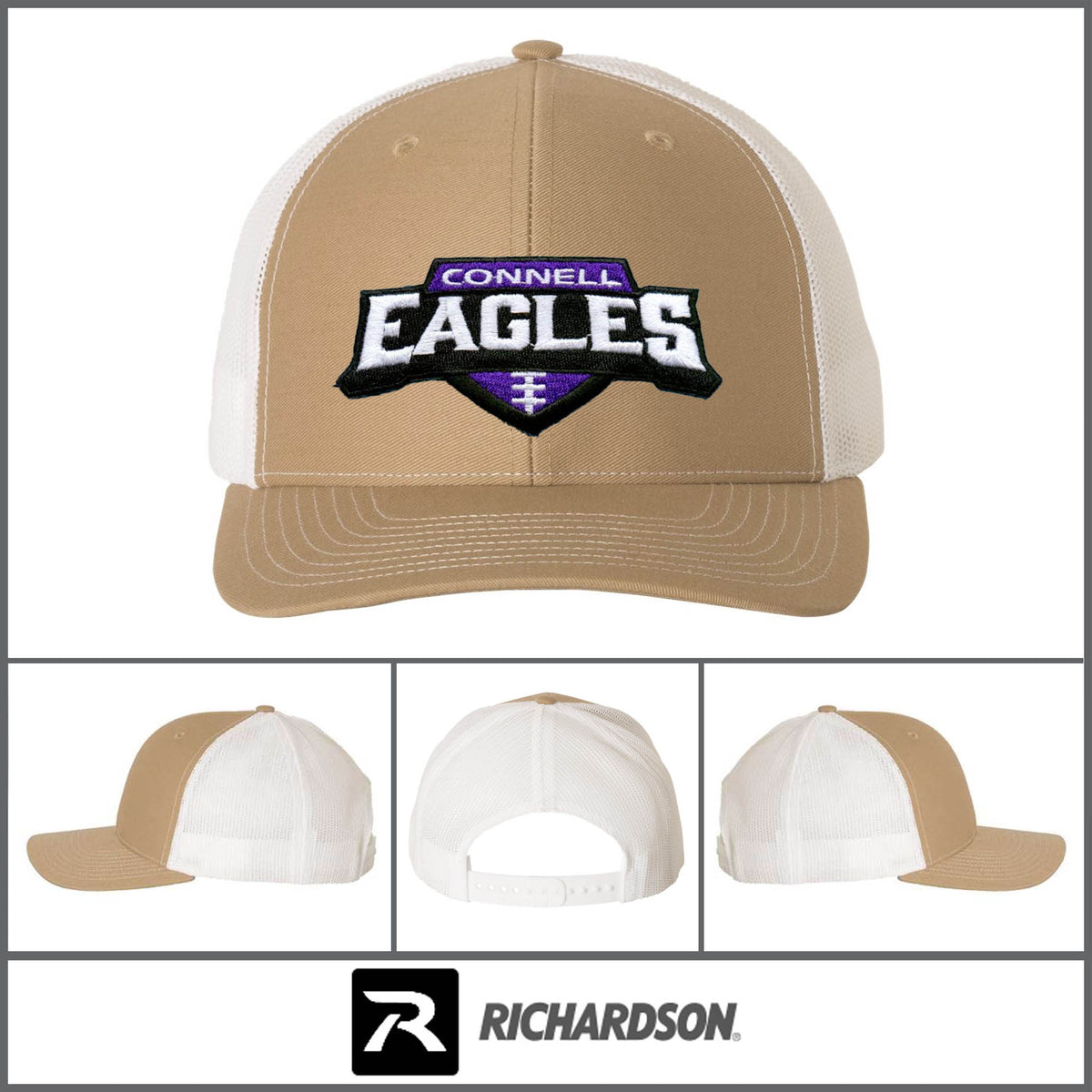 "Lightning" Crest - 6-Panel Trucker — shop.ConnellWA.com