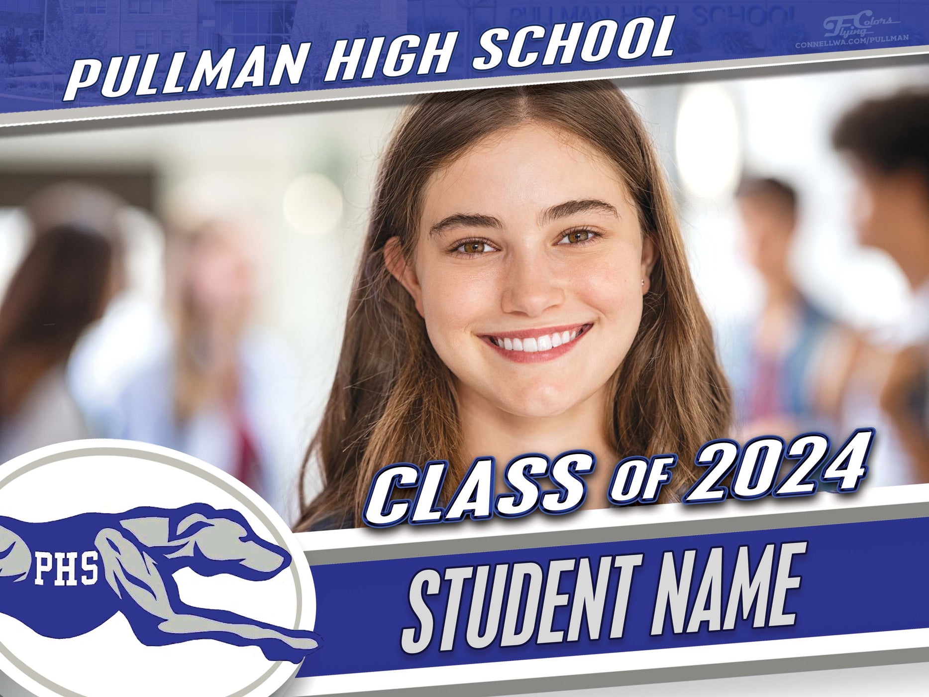 Pullman High School Senior Yard Sign | 18x24 — shop.ConnellWA.com
