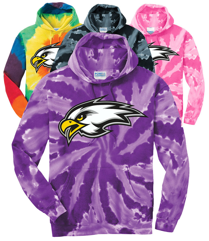 "EAGLE" Tie-Dye Hoodie - CHS Girls Basketball — shop.ConnellWA.com